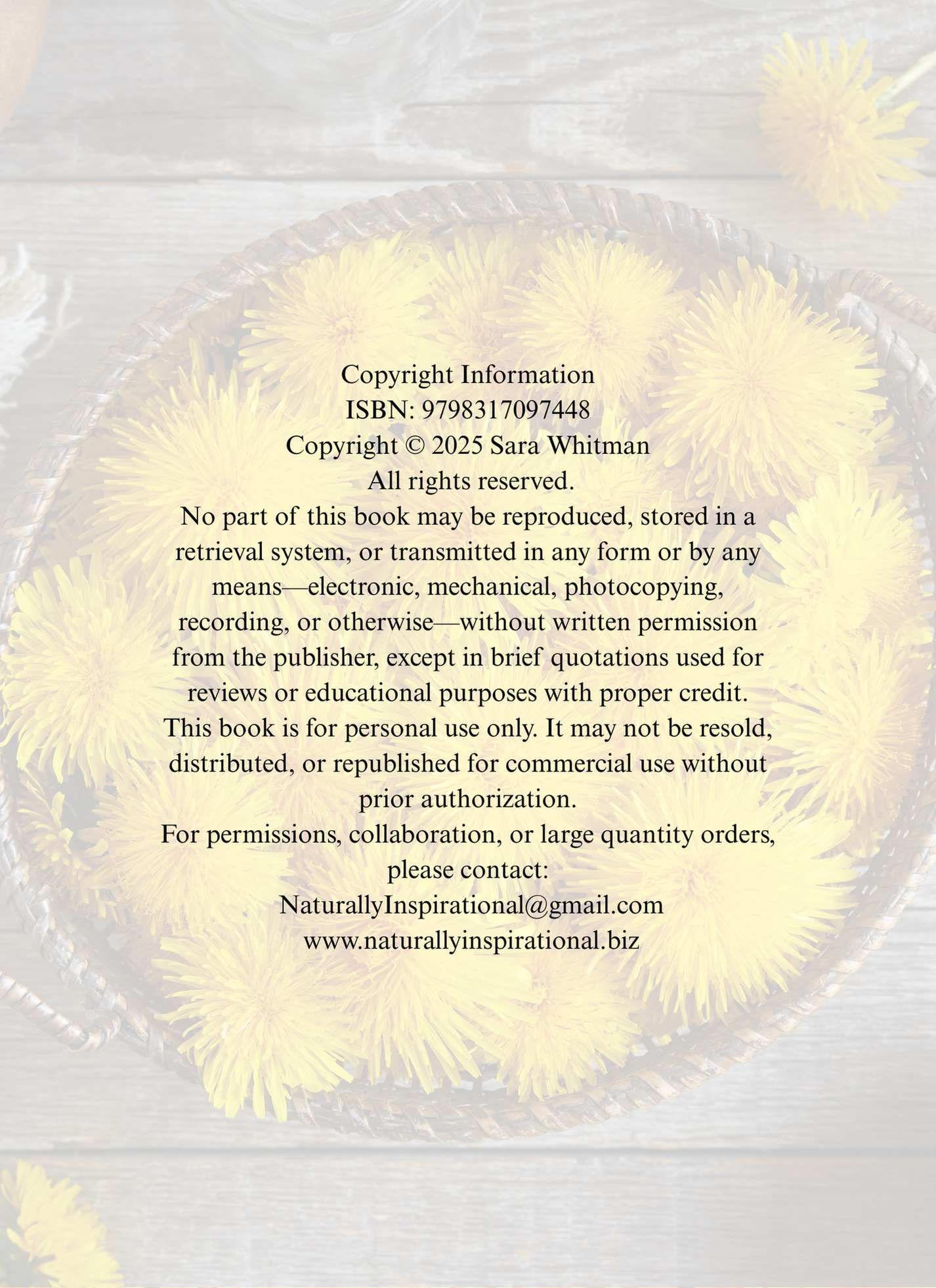 Word Search Dandelion Themed – Naturally Inspirational